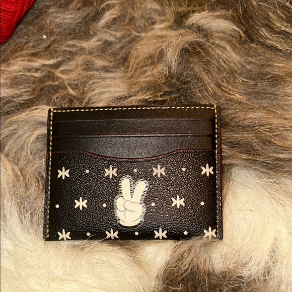 Coach | Accessories | Coach Black And White Disney Card Holder | Poshmark